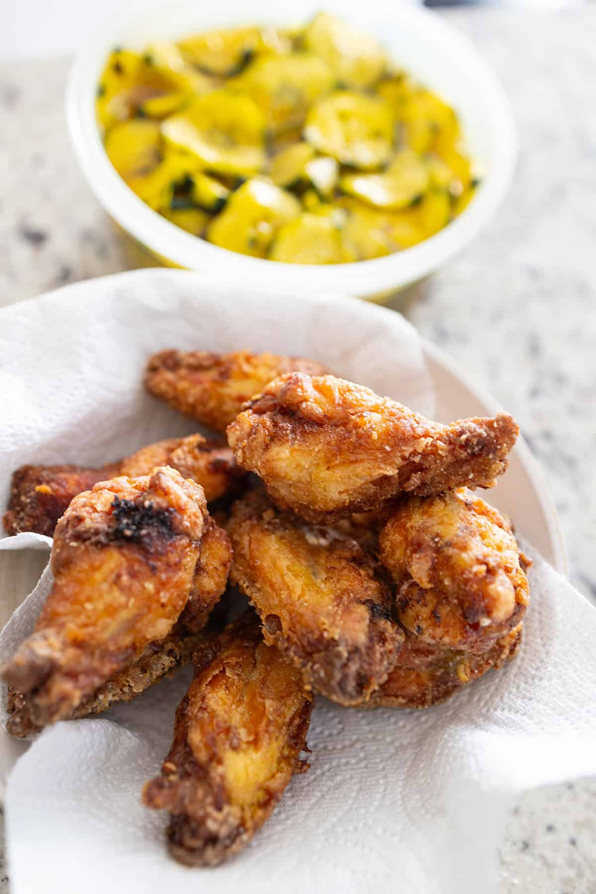 Crispy Pickle Brine Chicken Wings - love & harvest