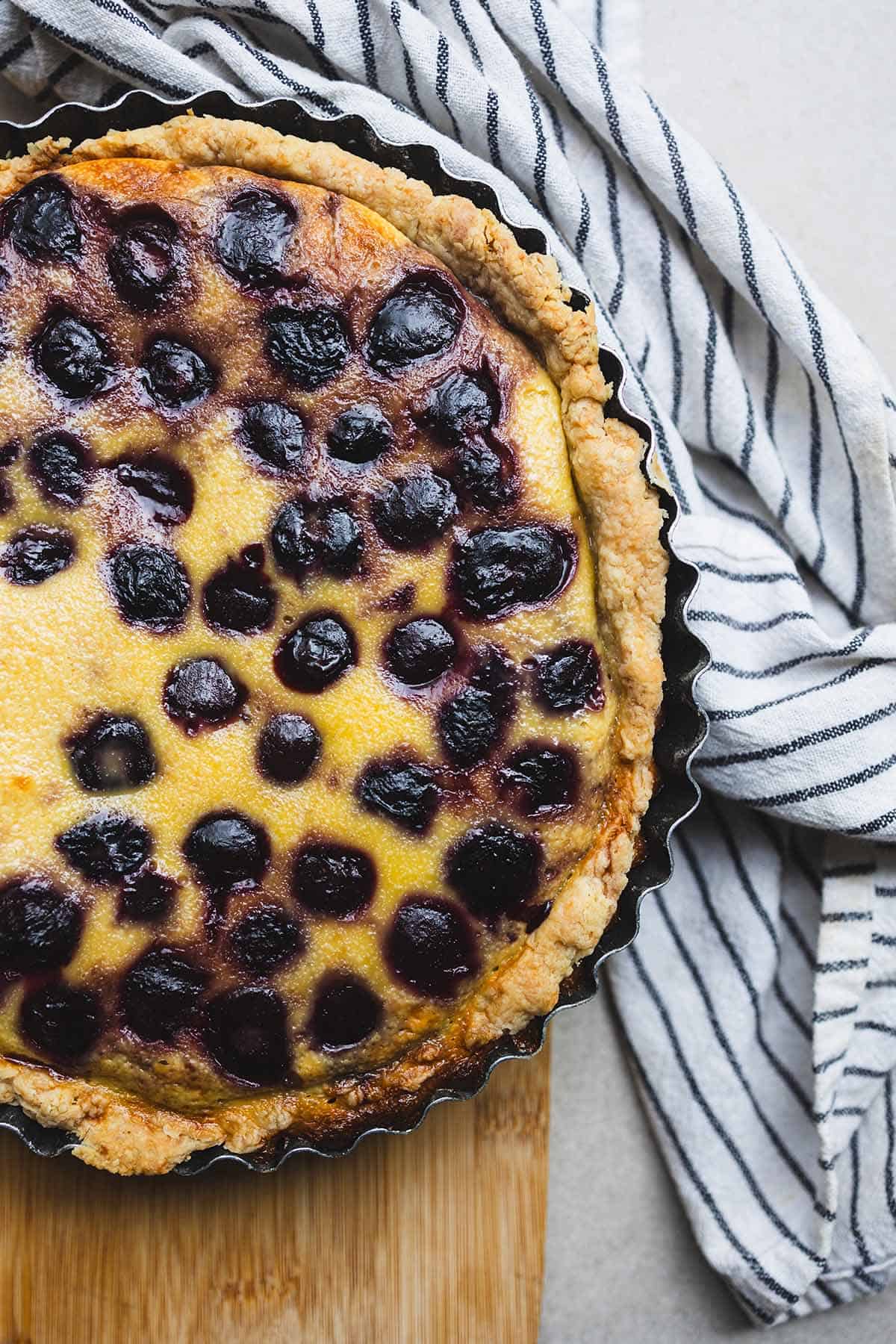 Cherry Clafoutis Pie - love & harvest